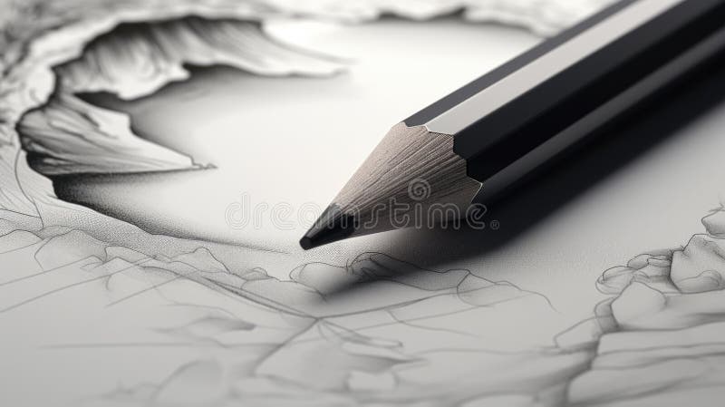 Detailed Pencil Drawing of a Fish, Perfect for Educational Materials ...