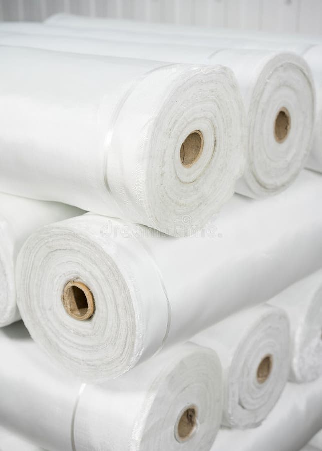 White Rolls Material Insulation Production Stock Photos - Free ...