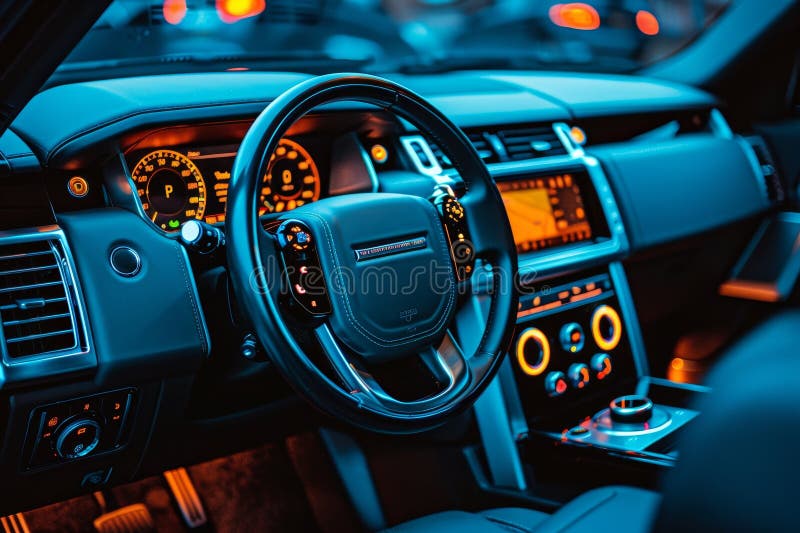 Detailed Photorealistic Image of a Car Dashboard with Buttons, Dials ...