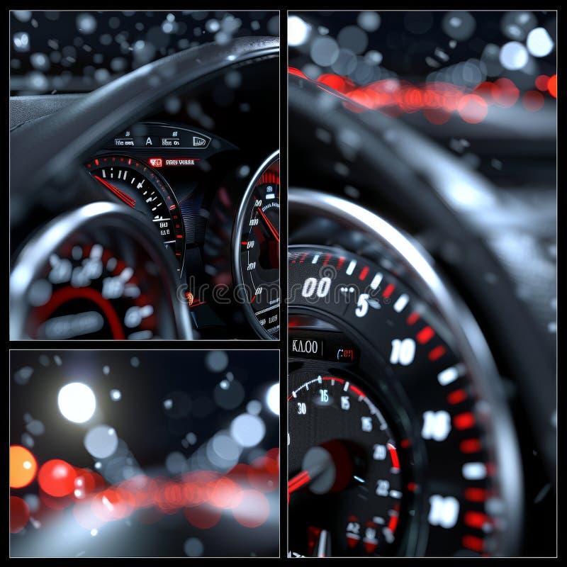 Detailed Photorealistic Rendering of Car Dashboard with Buttons, Dials ...