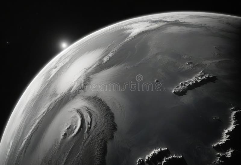 A Detailed, Photorealistic Rendering of Planet Earth Stock Illustration ...