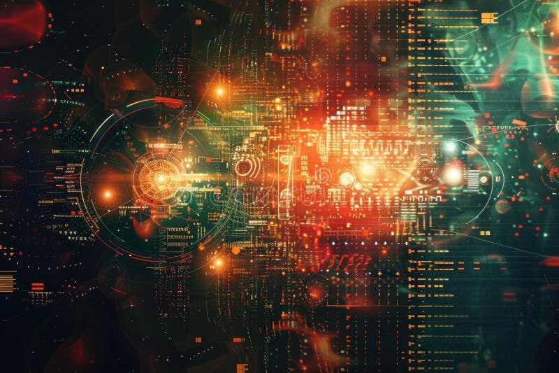 A Detailed Picture of a Computer Circuit Board Stock Photo - Image of ...