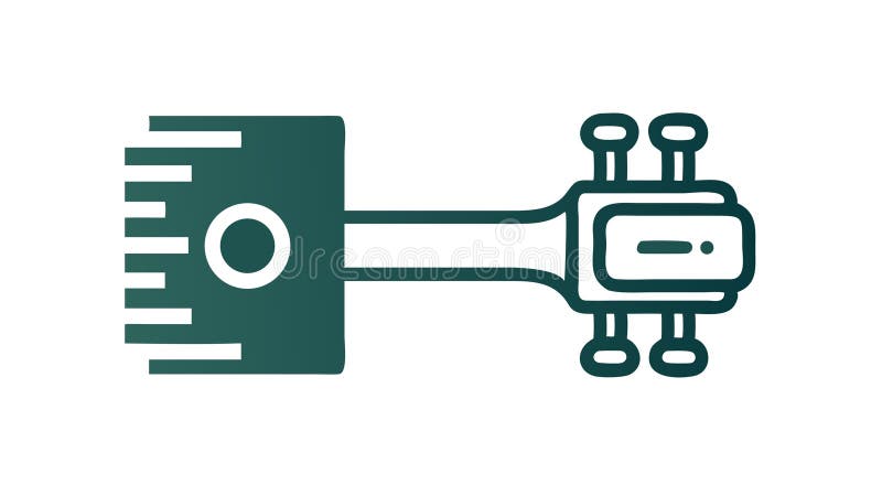 Detailed Piston Design with Measurement Indicators, Vector Design ...