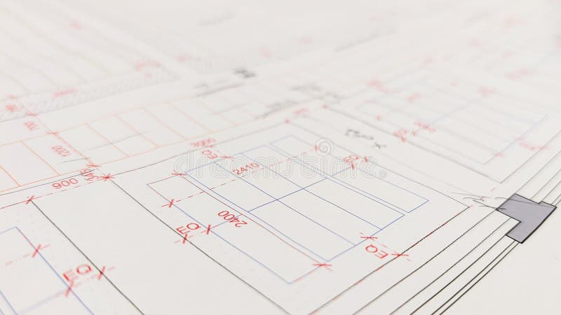 Detailed Planning Process stock photo. Image of measurements - 362811888