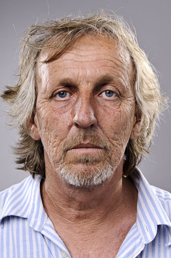 Detailed Portrait stock image. Image of rugged, balding - 16693405