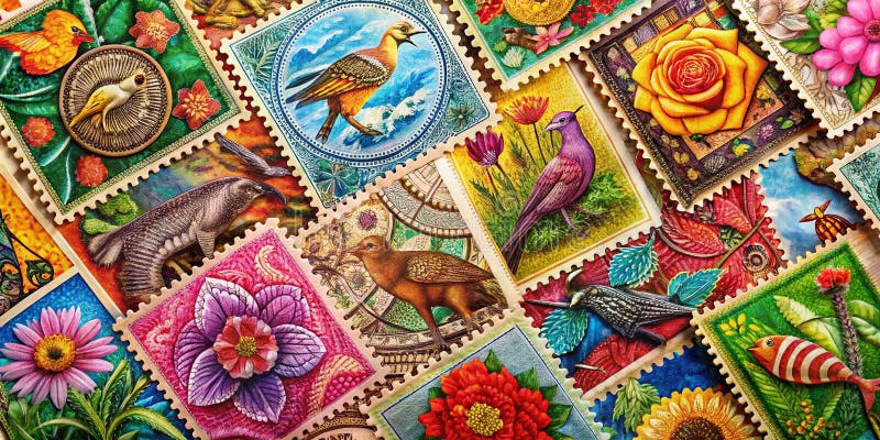 Detailed Postage Stamp PNG Elements a Comprehensive Macro Photography ...