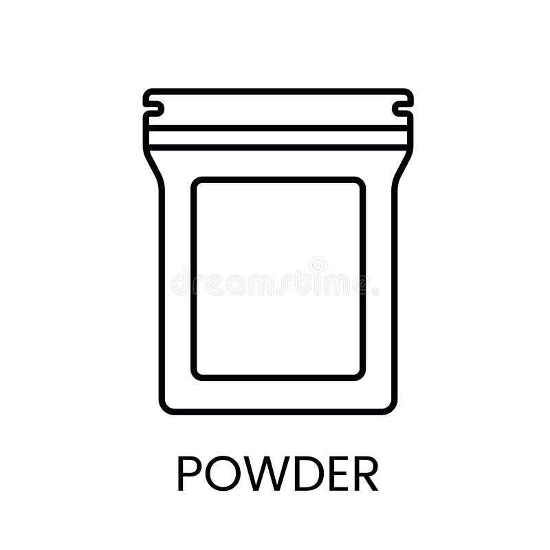 A Detailed Powder Packet Icon in Vector, Symbolizing Powdered ...