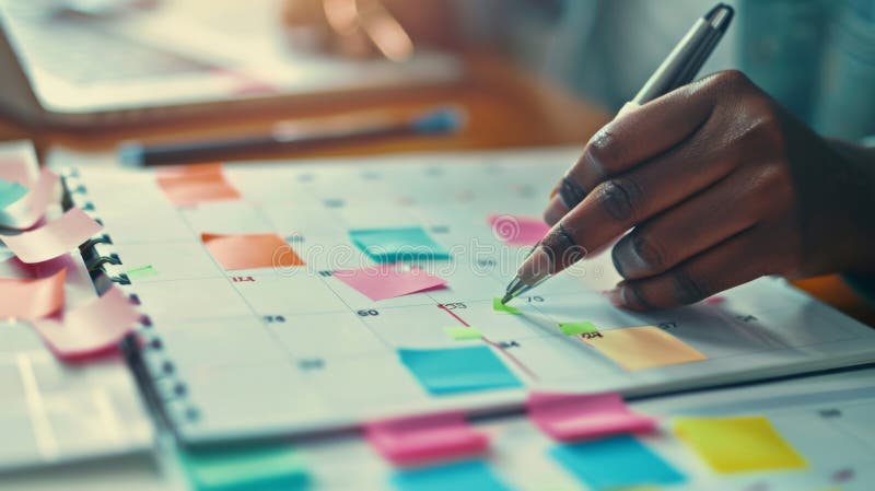 A Detailed Project Planning Session.AI Generated Image Stock Image ...