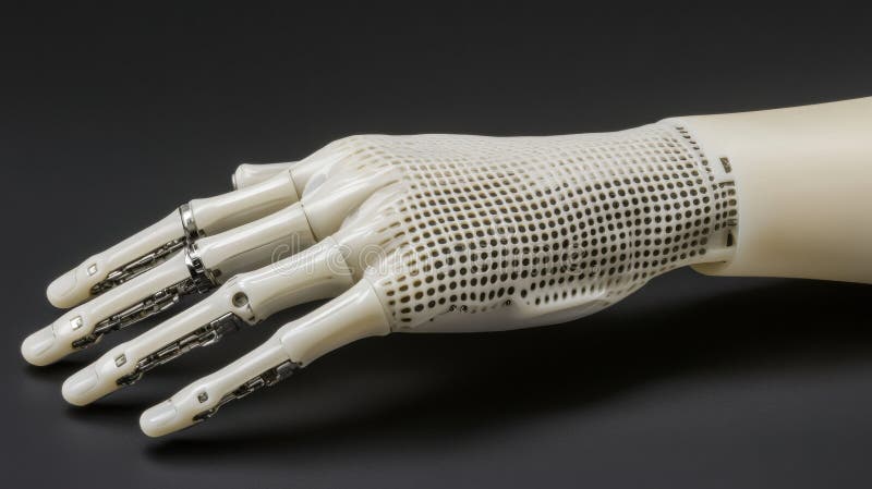 Prosthetic Hand with Intricate Design Showcasing Advanced Technology ...