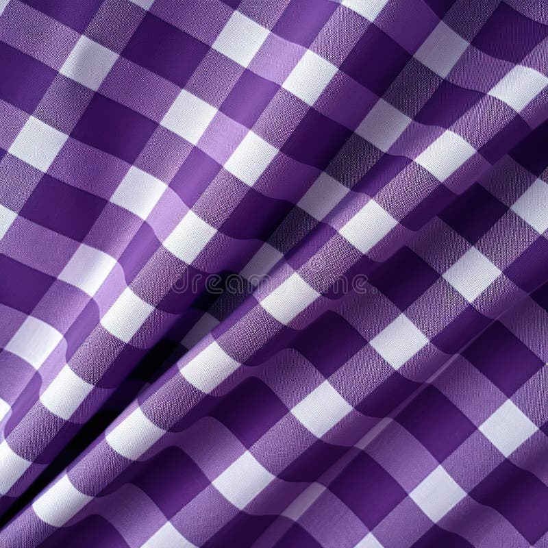 Detailed Purple Checkered Drapes Background Stock Illustration ...