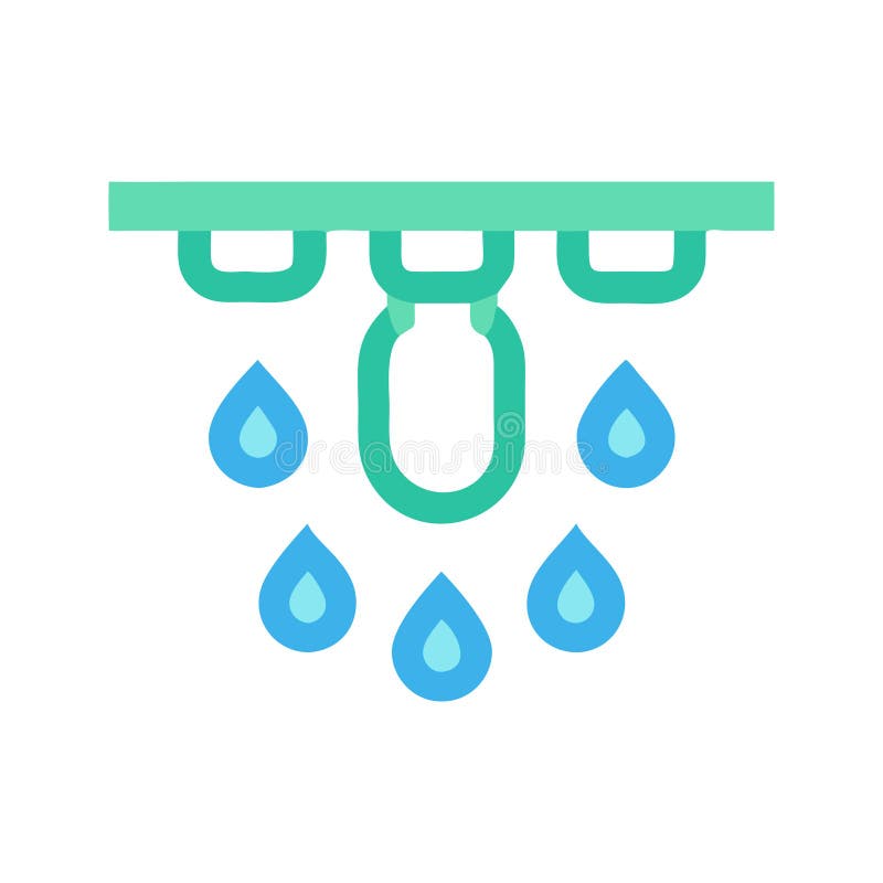 Detailed Rain Chain Icon for Water Solutions Stock Illustration ...