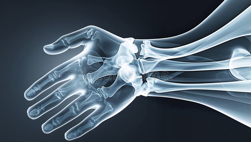 Detailed X-ray Image Showcases the Human Hand S Delicate Bone Structure ...