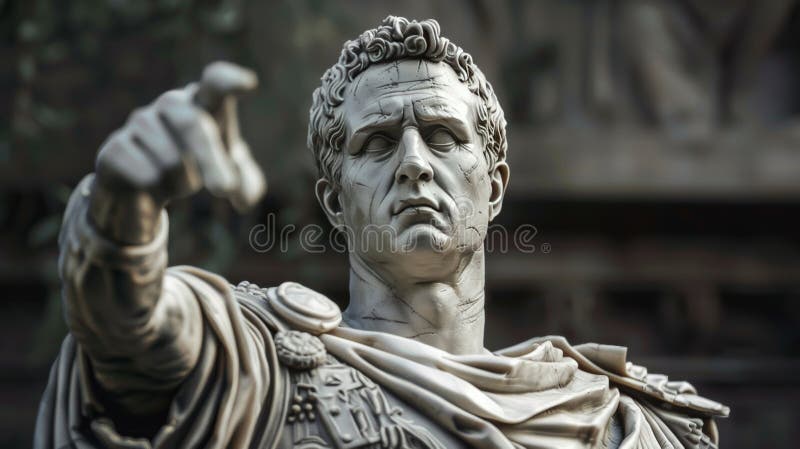 Detailed Realistic Photo of Julius Caesar Statue Capturing Impressive ...