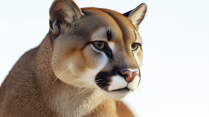 A Detailed and Realistic of a Puma, Showcasing Its Powerful Physique ...