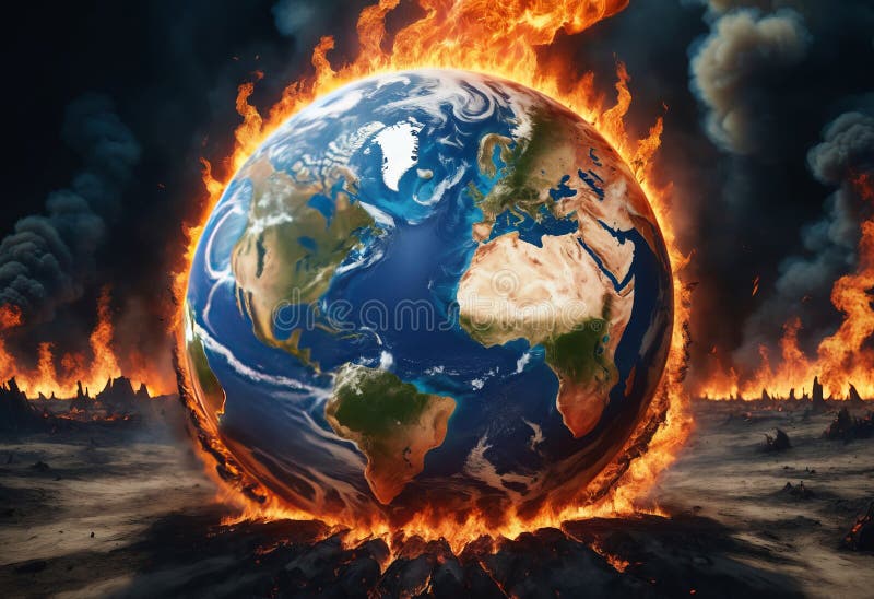 A Detailed, Realistic Rendering of Planet Earth Stock Illustration ...