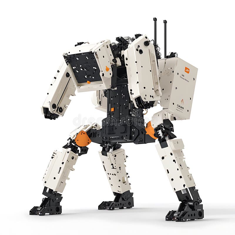 Detailed Render of a Powerful Articulated Robotic Machine in a ...