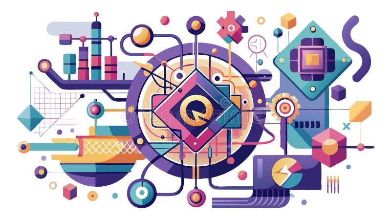 A Detailed Rendering of Abstract Forms, Inspired by the Principles of ...