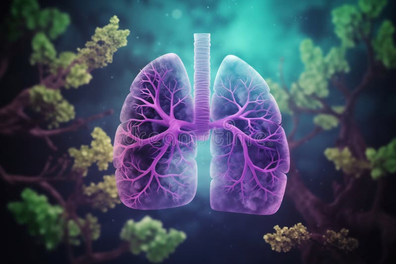 Computer Generated Image of Human Lungs Stock Image - Image of chest ...
