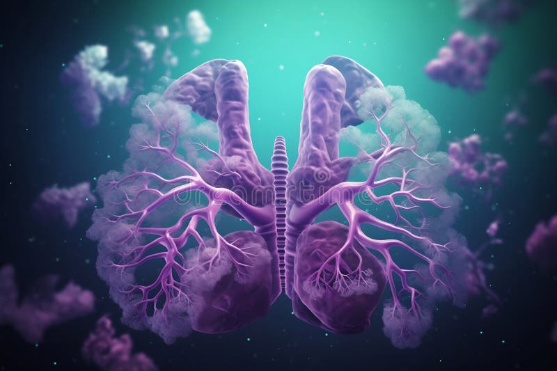 Computer Generated Image of Human Lungs Stock Image - Image of ...