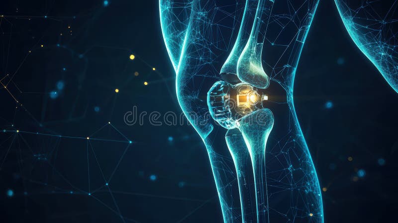 Knee Joint Anatomy Digital Visualization Human Interaction Stock Photos ...