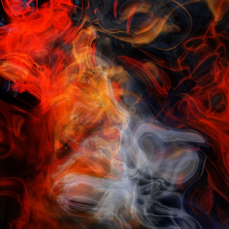Detailed Rendiring of Flame Fractal for Art, Illustration and Design ...