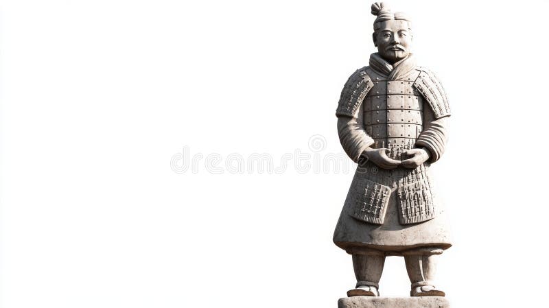 A Detailed Representation of an Ancient Warrior Statue. Capturing ...