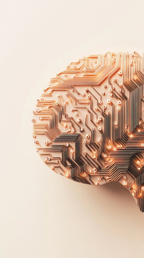 Detailed Representation of a Brain Crafted from Circuit Patterns ...