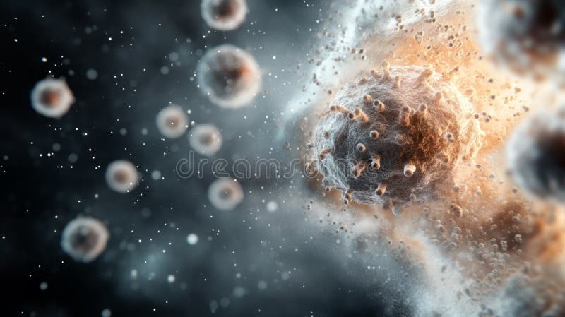 Detailed Representation of a Cellular Environment, Showcasing the ...