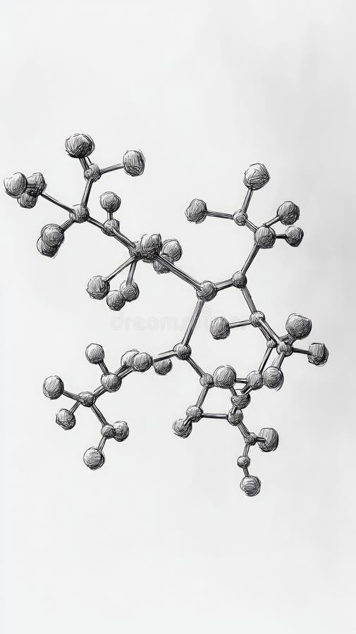 Detailed Representation of a Gene Editing Molecular Structure ...