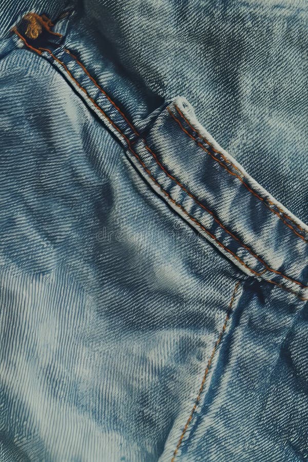 A Detailed Representation of a Pair of Jeans Reveals Its Visible ...