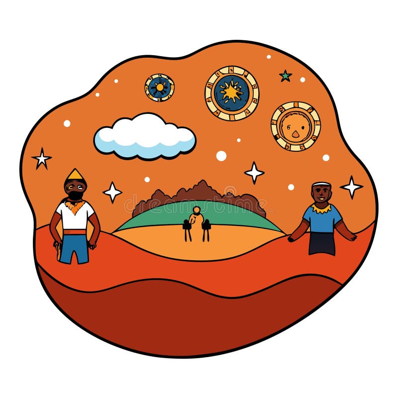 A Detailed Representation of the Sacred Dreamtime Paintings of the ...