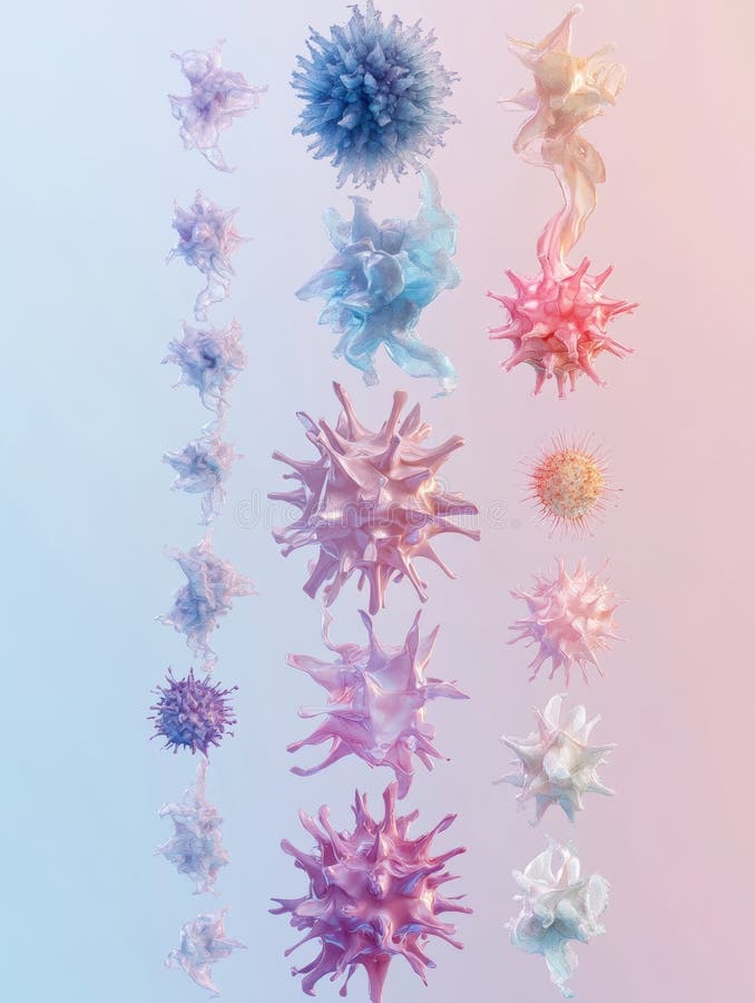 Progression of Virus Forms Illustrating Complexity from Simple To ...