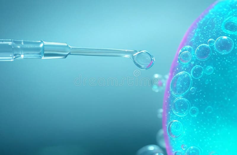 IVF Laboratory Technique: Modern Fertility Medicine Stock Illustration ...