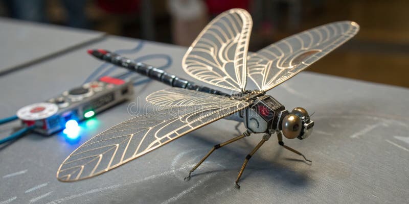 Detailed Robotic Insect Model Demonstrating Advanced Technology in ...