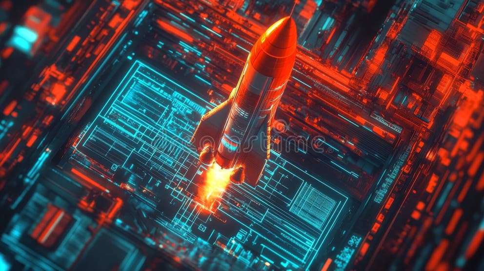 A Detailed Rocket Design Plan is Visible on a Clipboard, Complete with ...