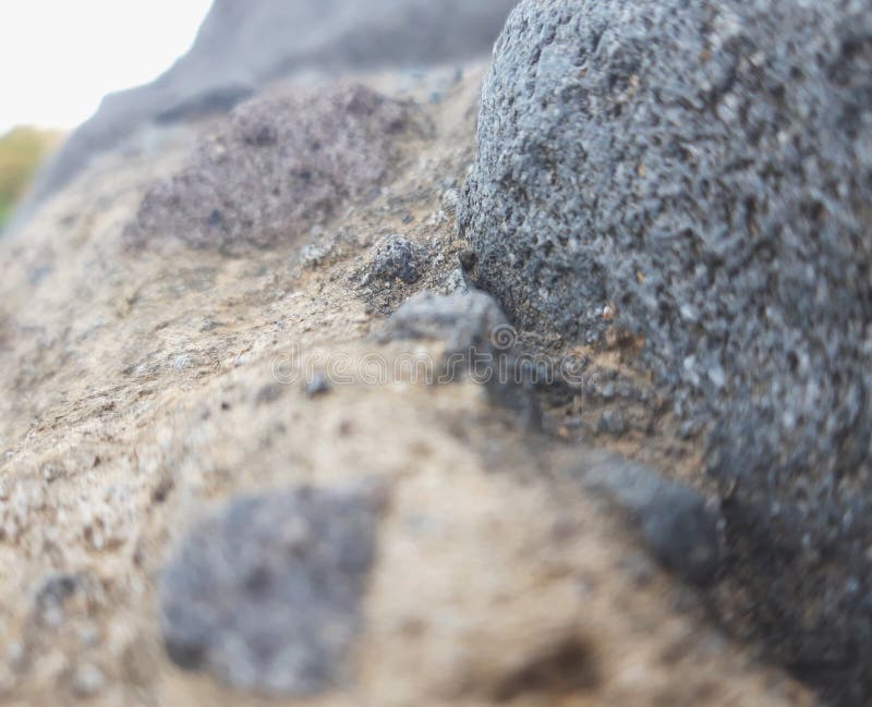 Detailed Rocks Surface on the Old Riverbank Stock Photo - Image of ...