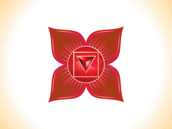 Detailed root chakra stock vector. Illustration of collection - 55181220