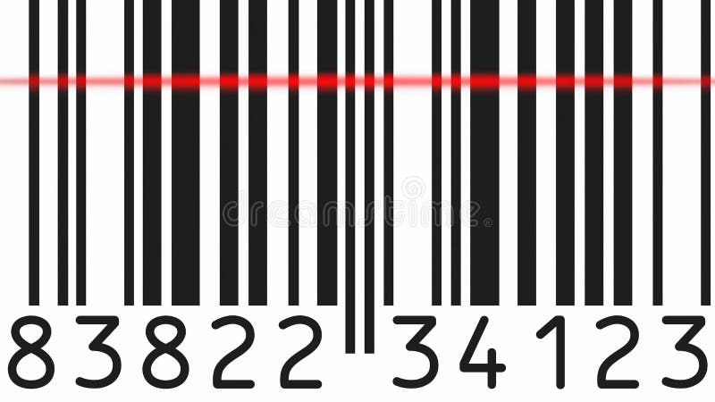 Barcode scan de rounded stock image. Image of read, code - 203617661