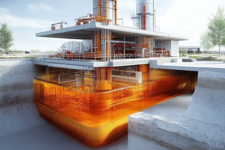 A Detailed Schematic of a Well, Technical and Educational, Engineering ...