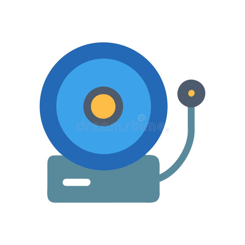 Detailed School Bell Icon stock vector. Illustration of layout - 351940729