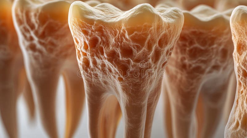 Detailed Scientific Diagram of a Human Tooth Cross Section Stock Image ...