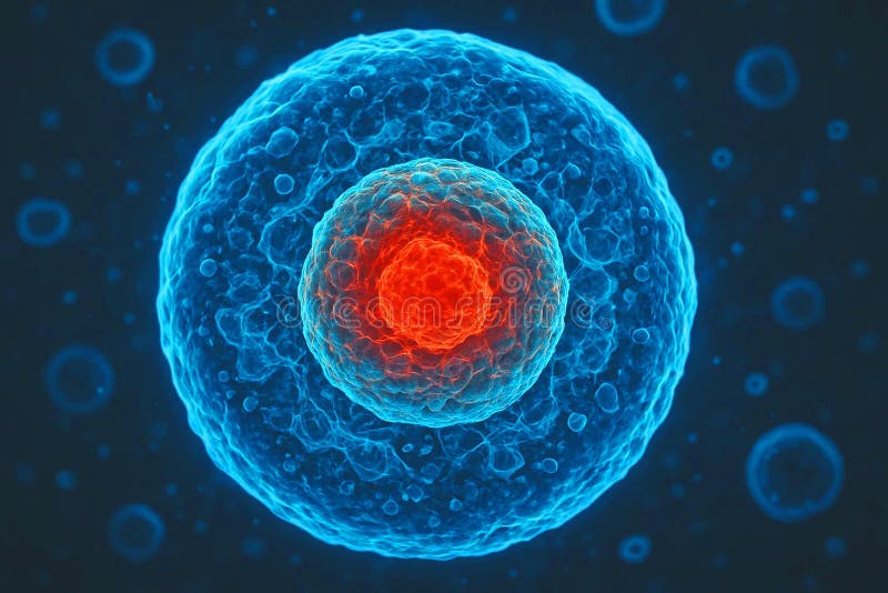 Detailed Scientific Illustration of a Cell Structure Stock Illustration ...