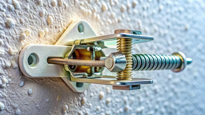 Sectional View of Folding Spring Anchor for Secure Chandelier Mounting ...