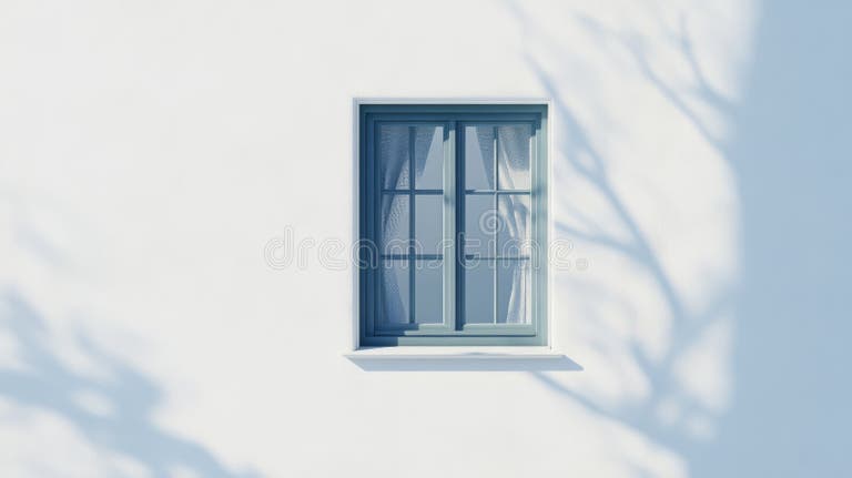 A Detailed, Sharp Side View of a Basement Window Insert on a White ...