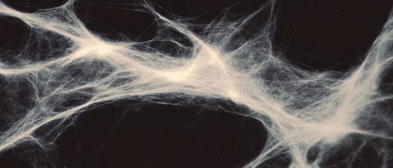 Intricate Spider Web Texture Displayed Vividly Against a Dark ...