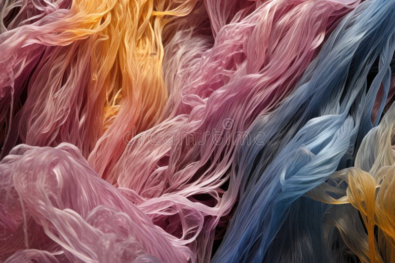 Detailed Shot of Cellulose Fibers Under a Microscope Stock Photo ...