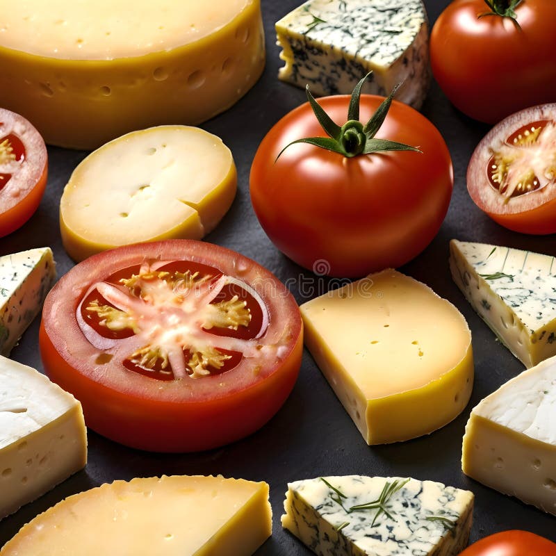 A Detailed Shot of Cheeses with Blue Veining Stock Illustration ...