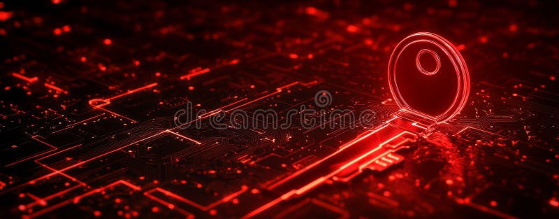 A Detailed Shot of a Circuit Board Featuring an Encryption Key ...