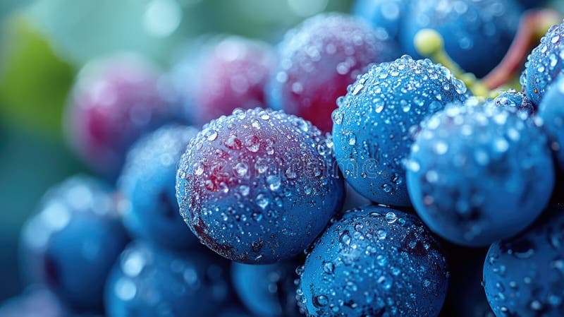 Detailed Shot Cluster Blue Grapes Stock Photos - Free & Royalty-Free ...