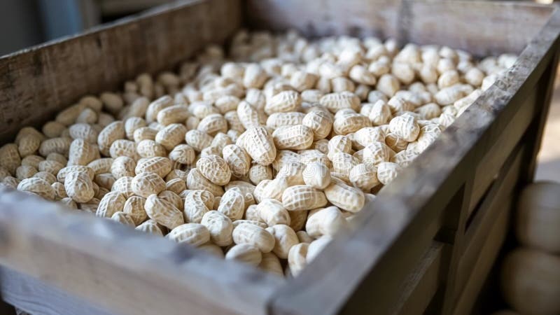 A Detailed Shot of Compostable Packaging Peanuts in a Shipping ...